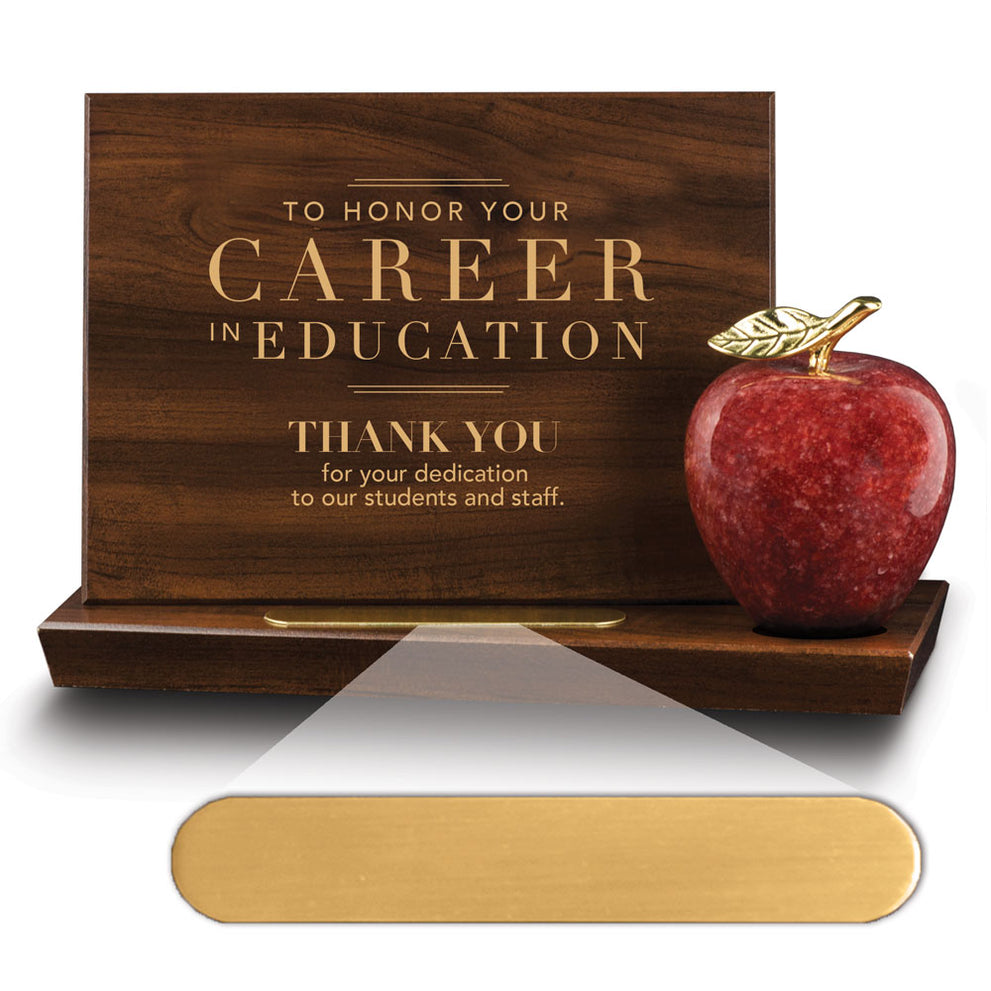 Base Award With Marble Apple