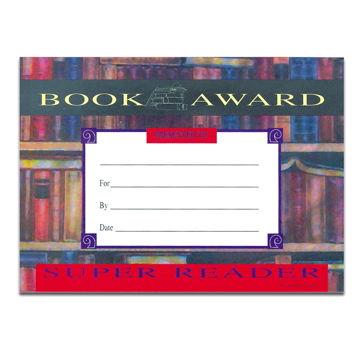 Certificate - 5x7 - Book Award - 990